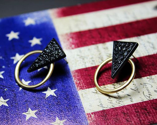 Wild Earrings Punk Style Hit Color on Luulla